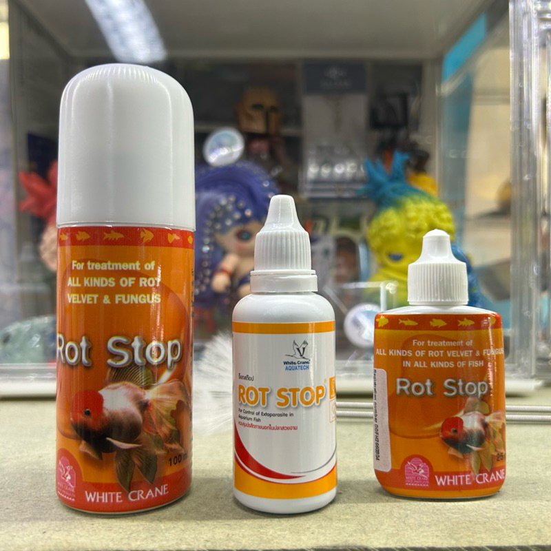 Rot stop white crane 25 / 30 / 100 ml ใช้กับปลาสวยงาม รอทสต็อป | Shopee ...