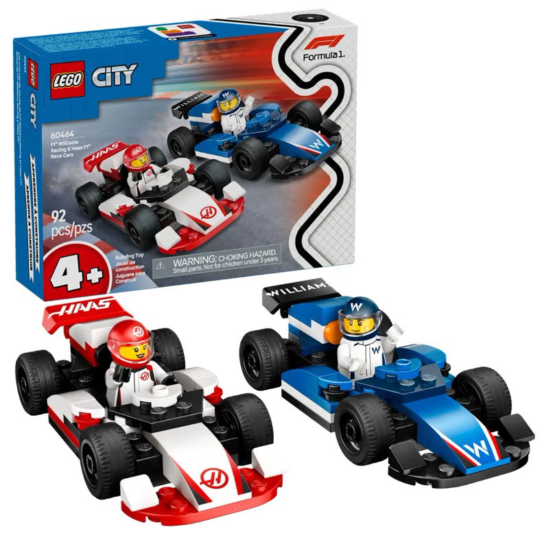 Lego 60464 CITY F1® Williams Racing & Haas F1® Race Cars(ของแท้ รถแข่ง ...