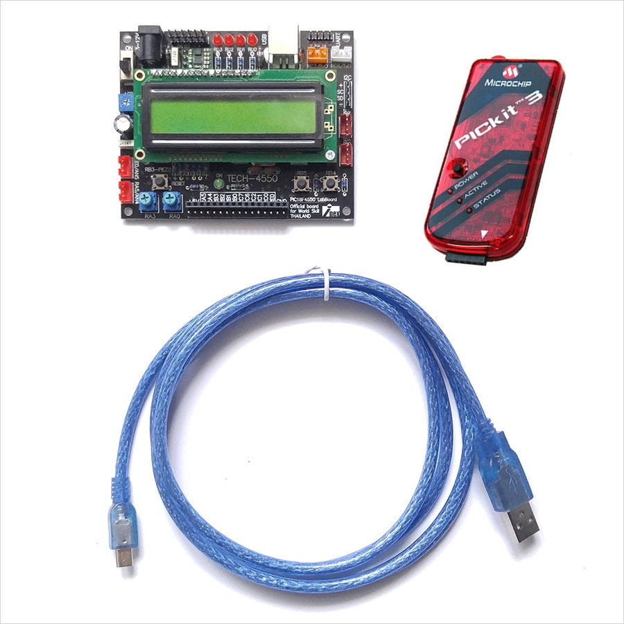 TECH-4550 Starter Kit ชุดเรียนรู้และใช้งานไมโครคอนโทรลเลอร์ PIC18F4550 ...