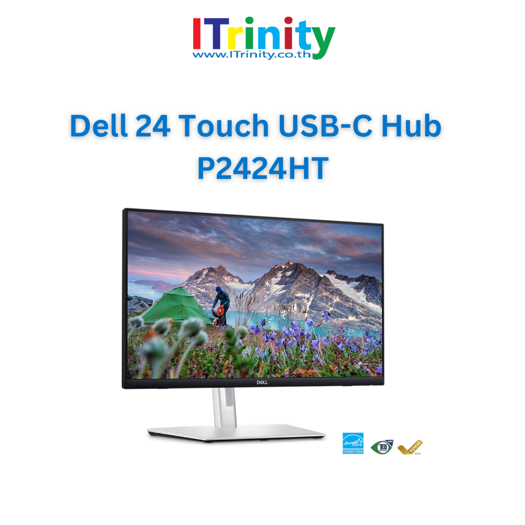 Dell P2424HT 24 Touch USB-C Hub Monitor เดลล์ จอมอนิเตอร์ 23.8 นิ้ว ...