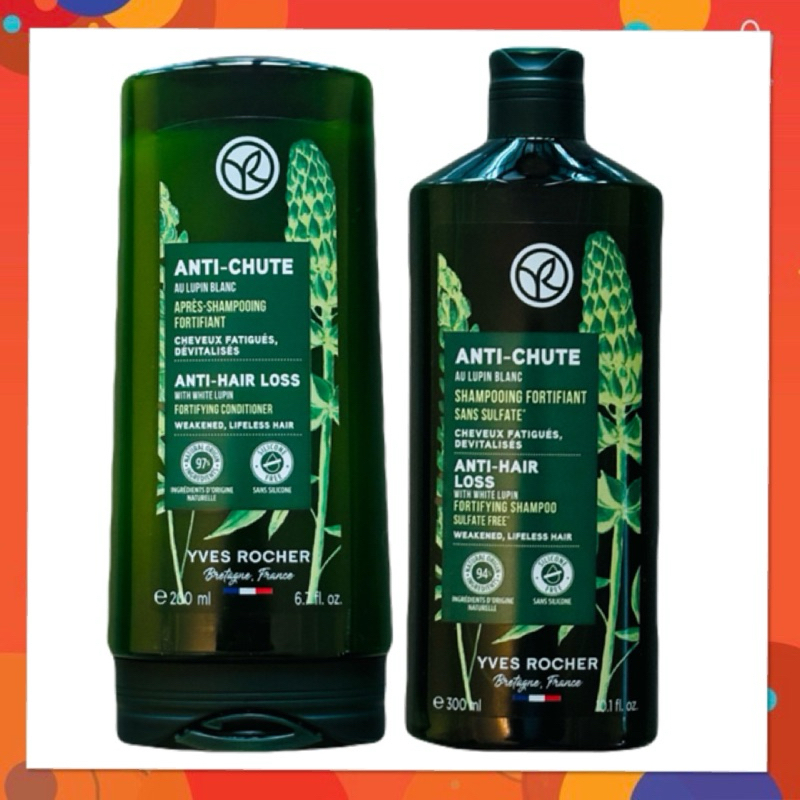 Yves Rocher อีฟโรเช่ BHC Anti Hair Loss Shampoo 300 มล. /Conditioner 200 มล. แชมพู / ครีมนวด ...
