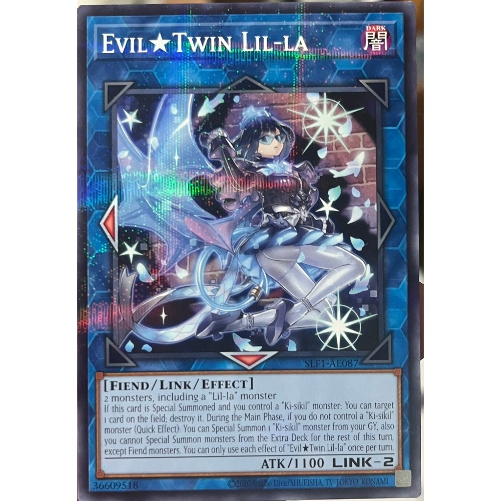 Yugioh Asia-Eng [SLF1-AE087] Evil★Twin Lil-la (Normal Parallel Rare) การ์ดยูกิแท้ถูกลิขสิทธิ์ ...