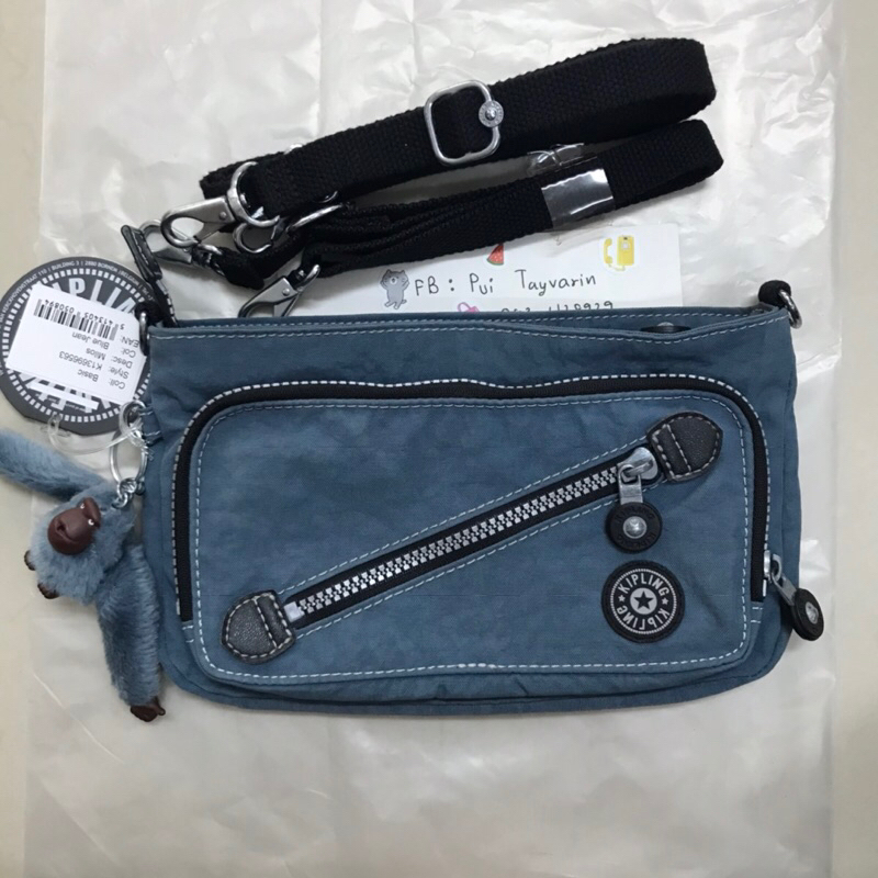 มือสอง ของแท้ Kipling Milos สี Blue jean ในตำนาน สวยมาก | Shopee Thailand