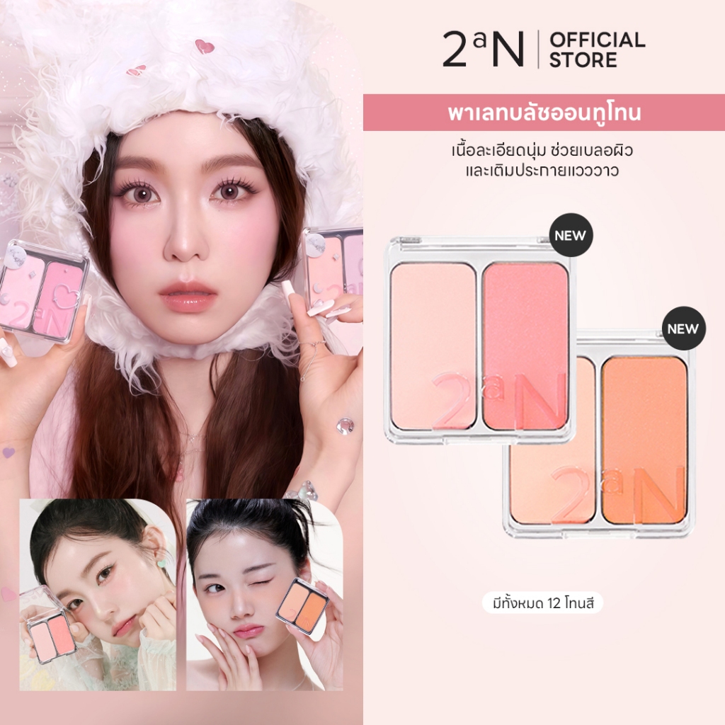 2aN DUAL CHEEK 9 g. บลัชออนทูโทน | Shopee Thailand