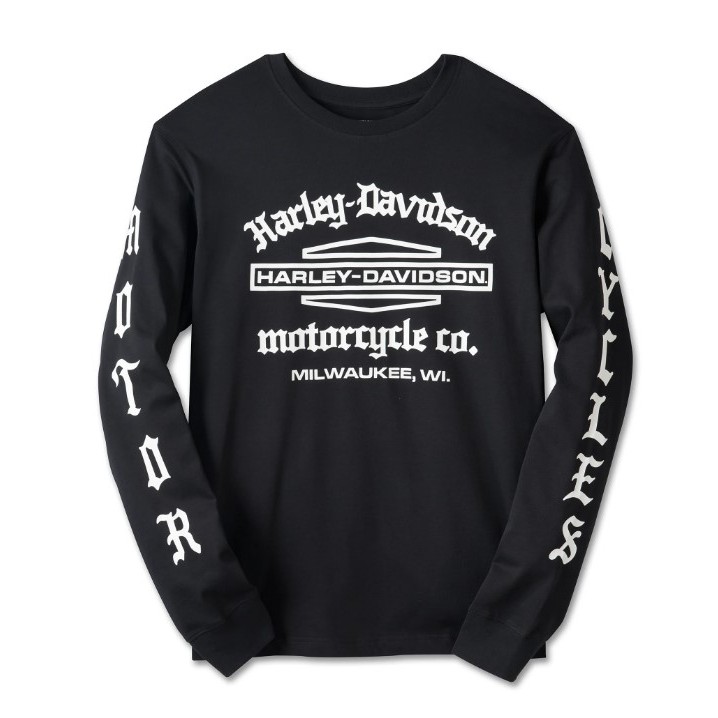 เสื้อยืดแขนยาวผู้ชายลิขสิทธิ์แท้จาก Harley Davidson 96019-25VM | Shopee ...
