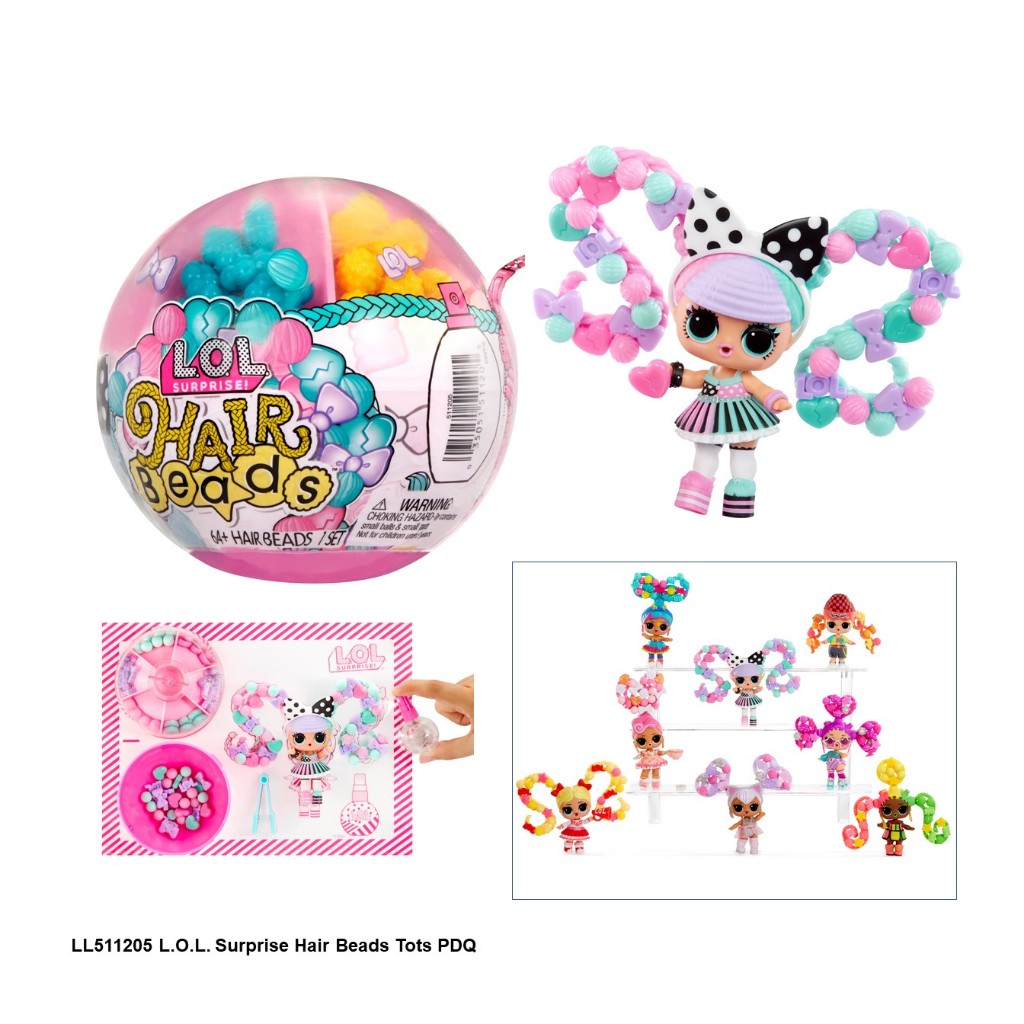 LOL(แอลโอแอล)Surprise Hair Beads Tots PDQ ของเล่นตุ๊กตาแอลโอแอลเซอร์ไพร ...
