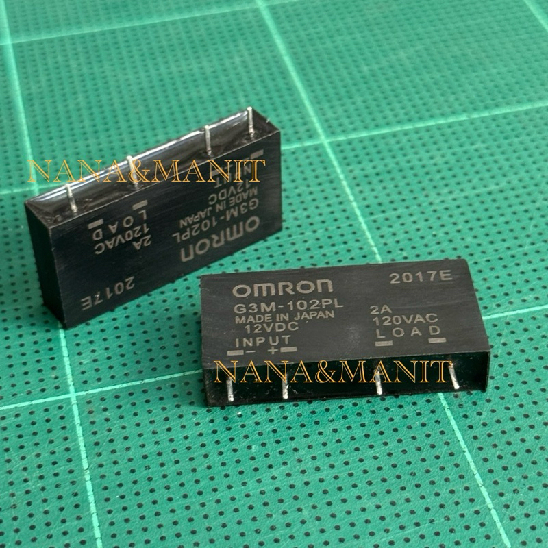 G3M-102PL Solid State Relay INPUT 12VDC LOAD 120VAC 2A ราคาต่อ 1 ตัว มี ...