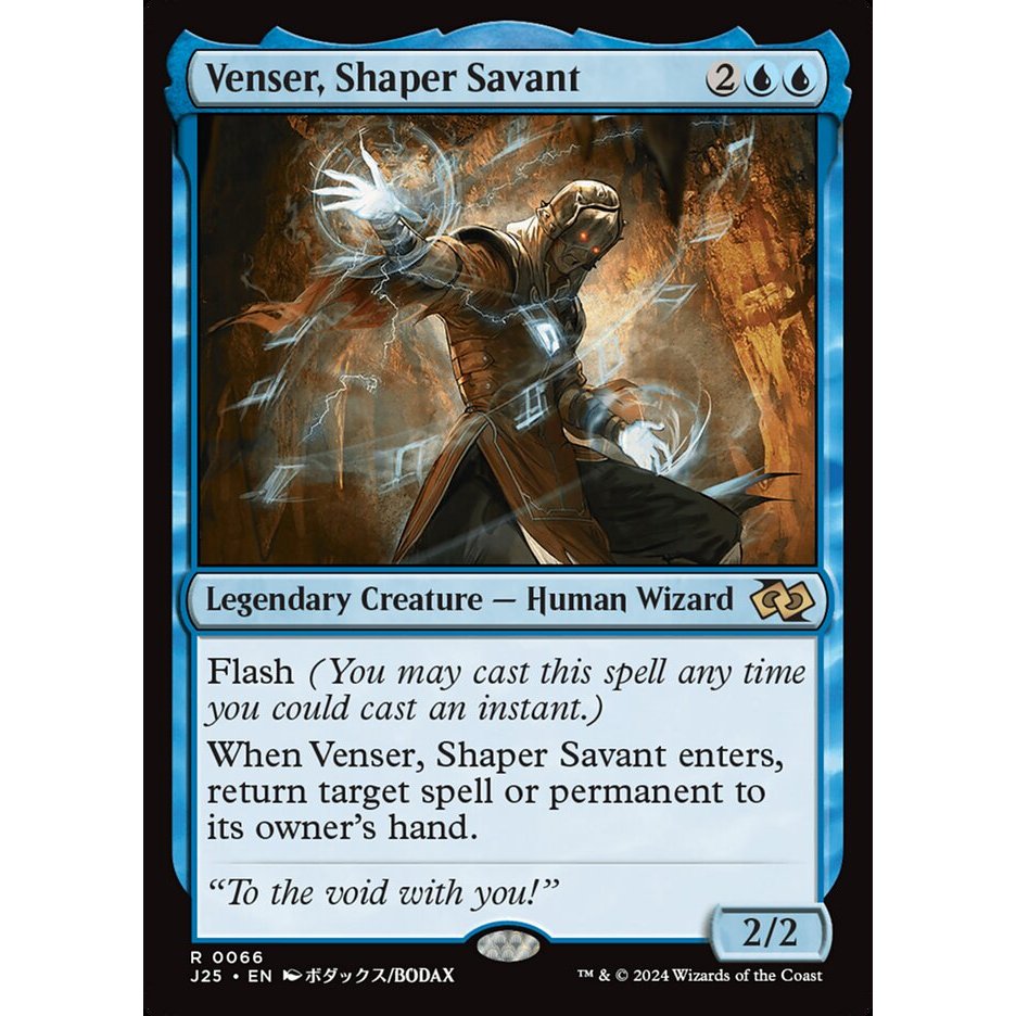 Venser, Shaper Savant J25 Foundations Jumpstart การ์ด Magic the Gathering [MTG] ของแท้ | Shopee ...