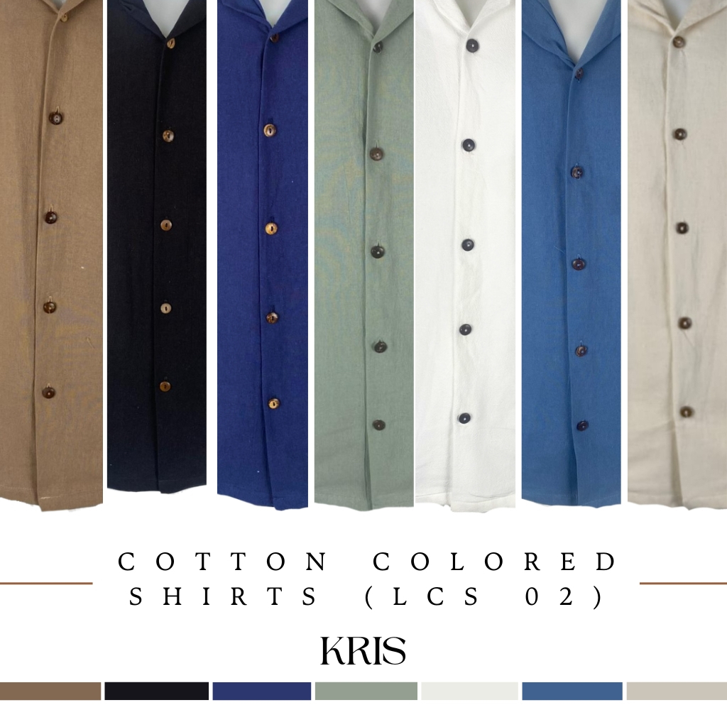 KRIS, COTTON COLORED SHIRTS (LCS 02) เสื้อเชิ้ตสีผ้าฝ้าย (LCS 02), MADE ...