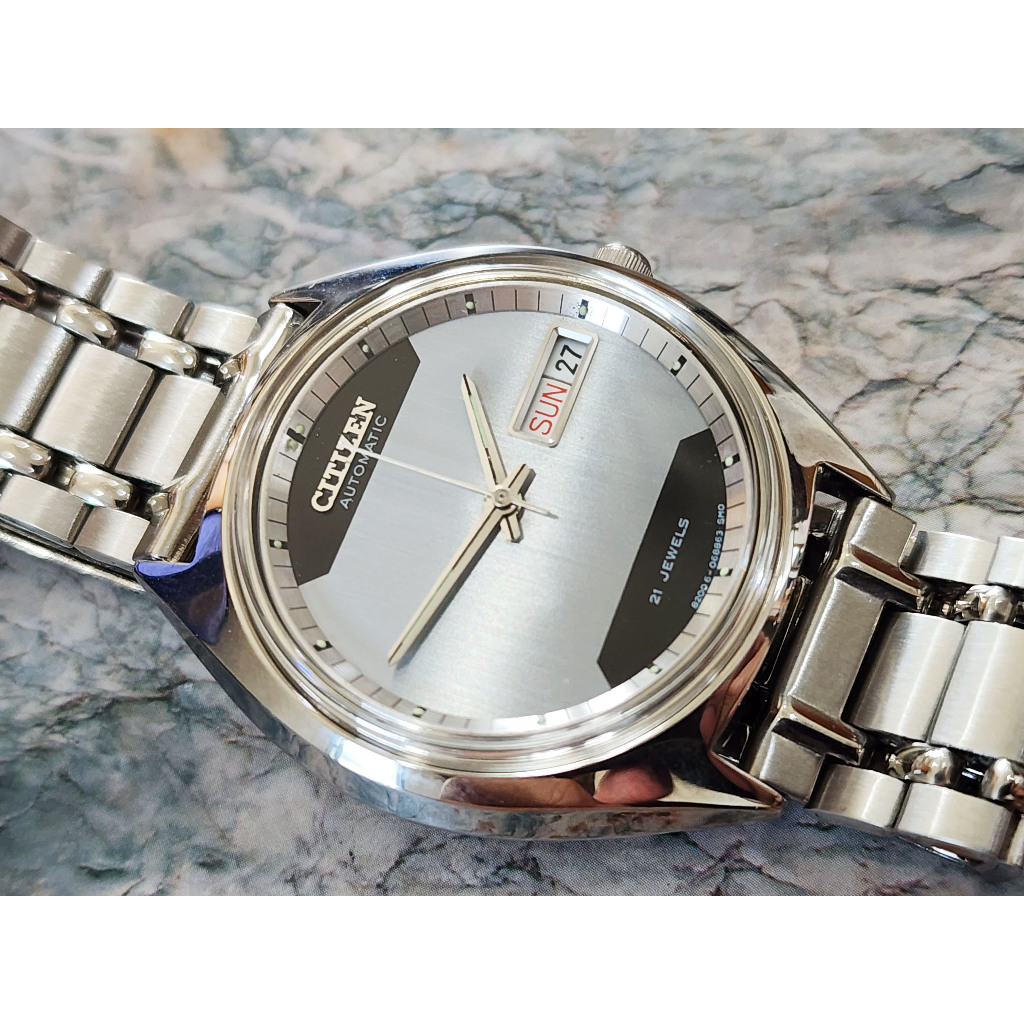 นาฬิกา vintage citizen automatic สภาพสวยมาก Caliber 8200 เดินปกติ 71 ...