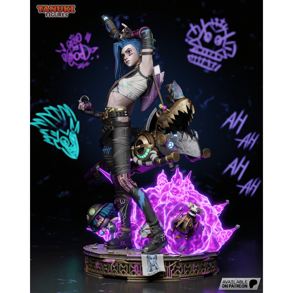 [Tanuki Figures] Arcane - Jinx (Scale 1/12) | Shopee Thailand