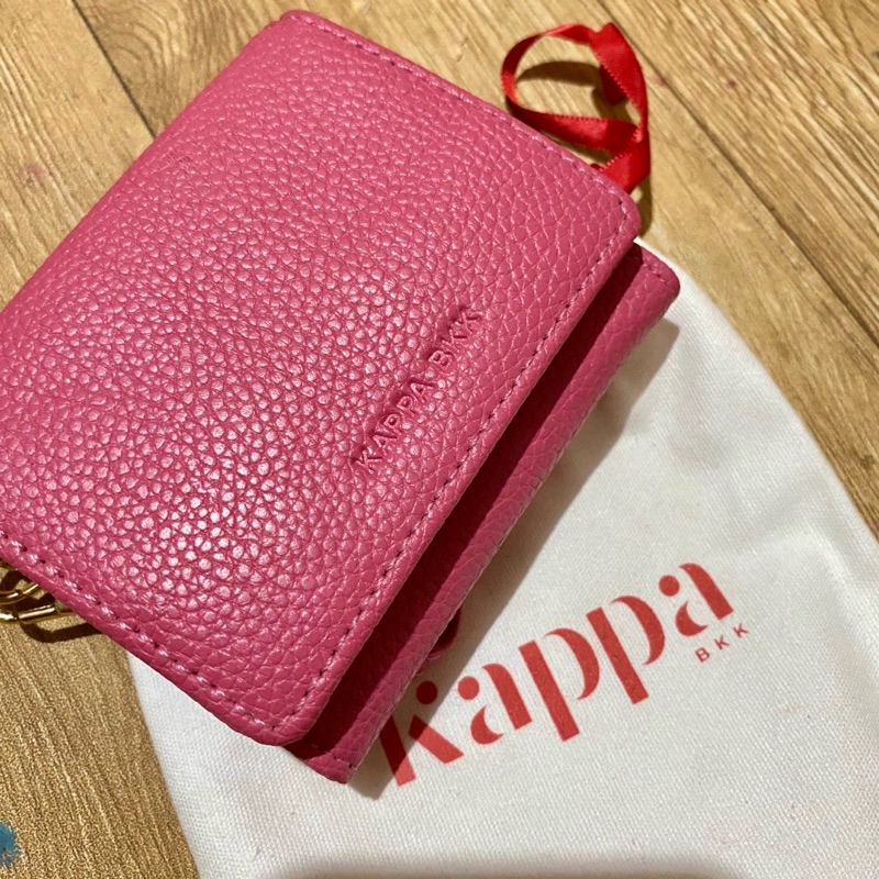 kappa bkk กระเป๋าสตางค์สีชมพู | Shopee Thailand