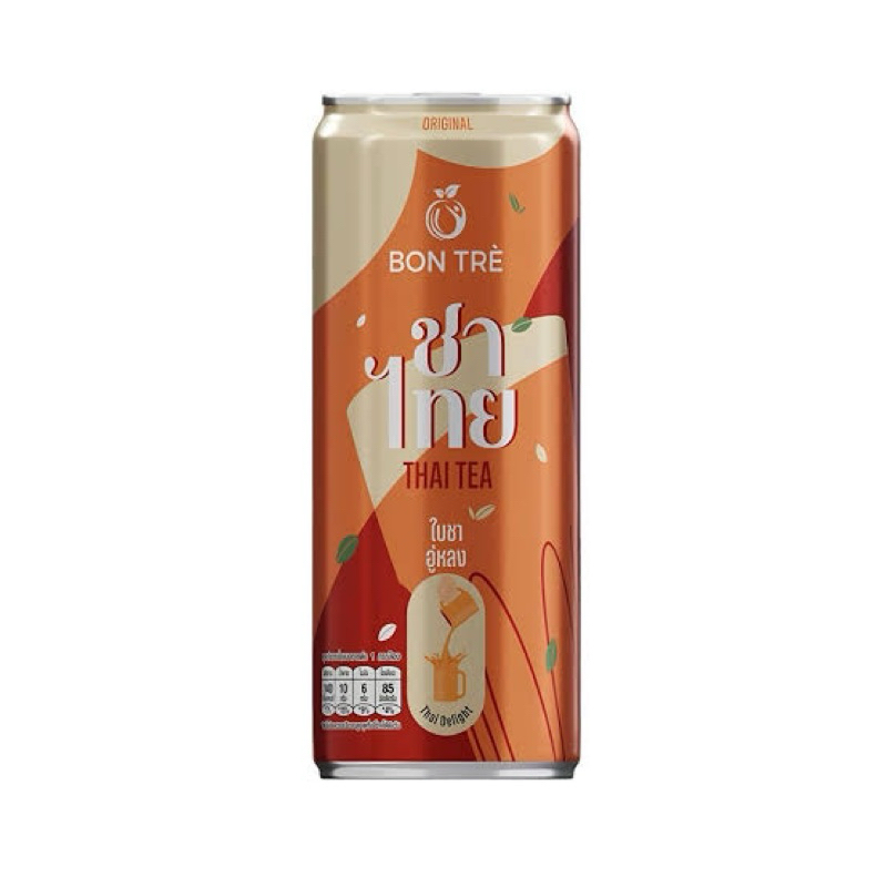Bon tre thai tea 220ml. ชาไทย พร้อมดื่ม ในกระป๋อง จากใบชาอู่หลง ...