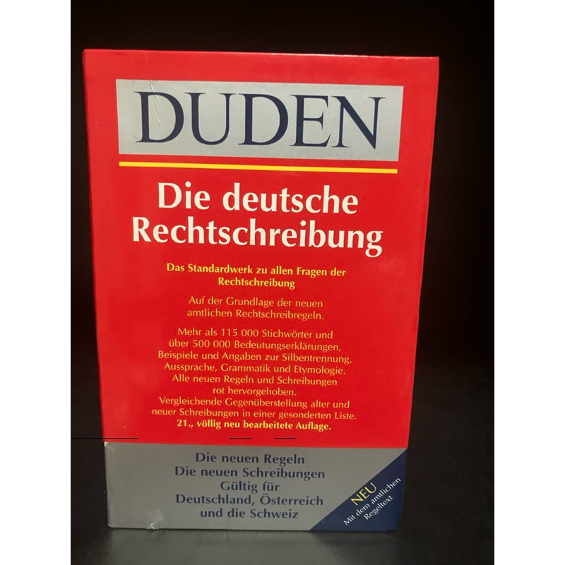 หนังสือมือสอง | Duden Die deutsche Rechtschreibung #German spelling ...