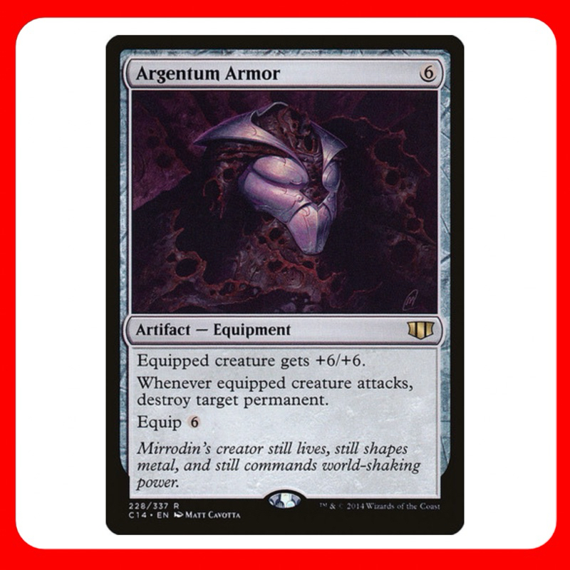 [MTG] Argentum Armor [C14] [ARTIFACT] [RARE] [NORMAL] [ENG] (การ์ดเมจิค ...