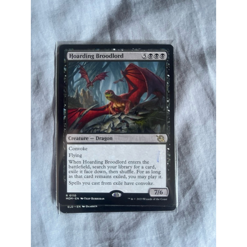การ์ด MTG Hoarding Broodlord Black Magic the Gathering EDH รุ่น MOM ...