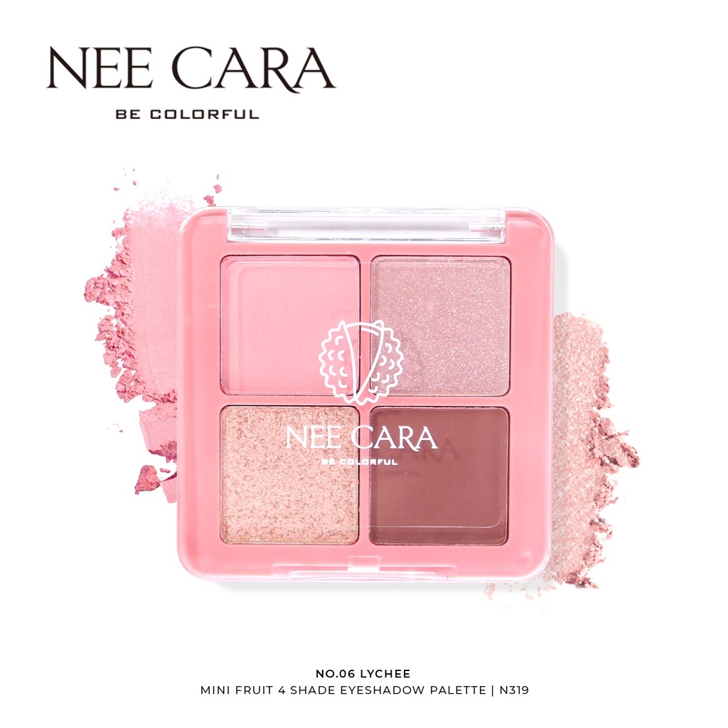 NEE CARA นีคาร่า อายแชโดว์ 4สี พาเลตอายแชโดว์ N319-06 | Shopee Thailand