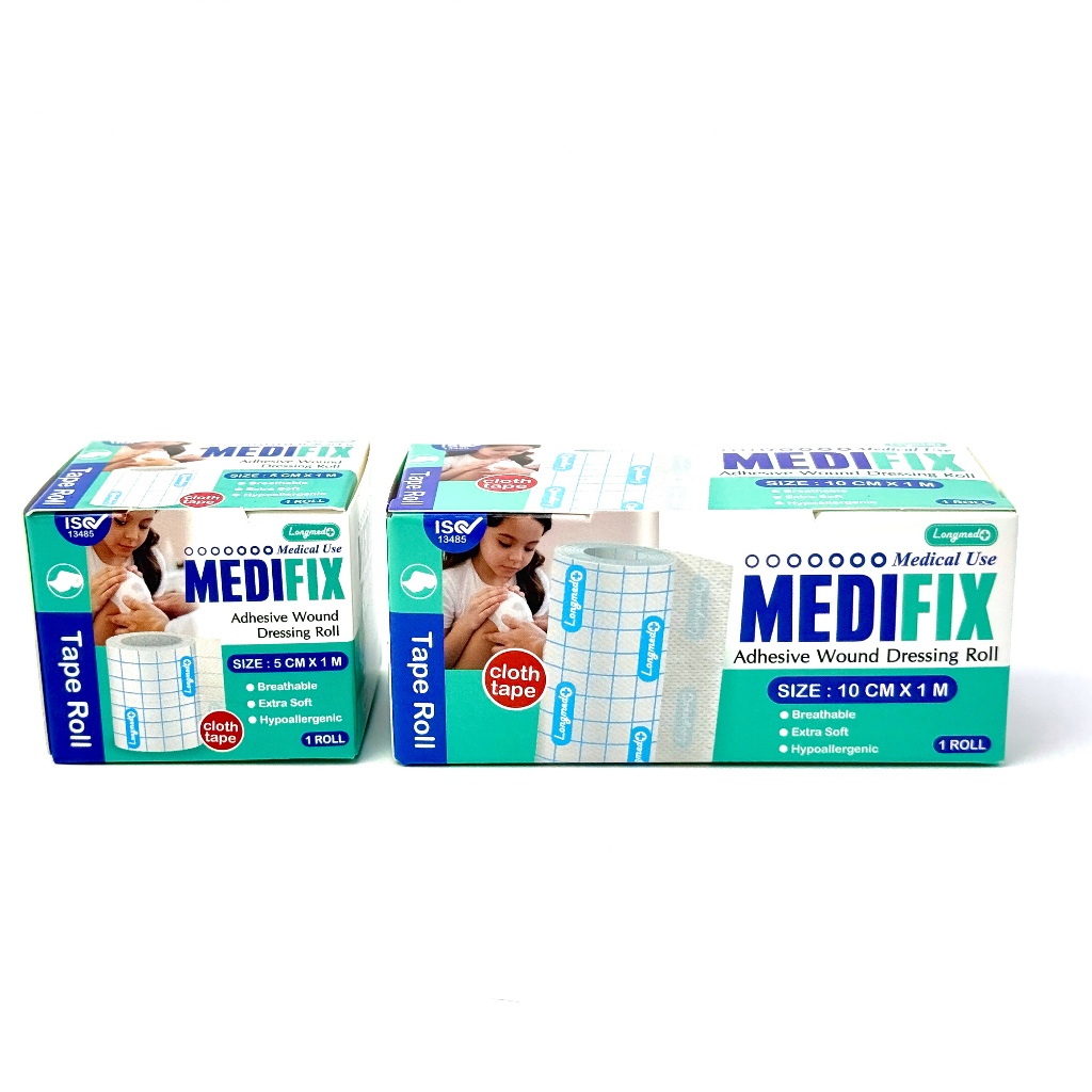 Medifix Tape Roll แผ่นปิดแผลใยสังเคราะห์ ขนาด 5cm x 1m และ 10cm x 1m ...