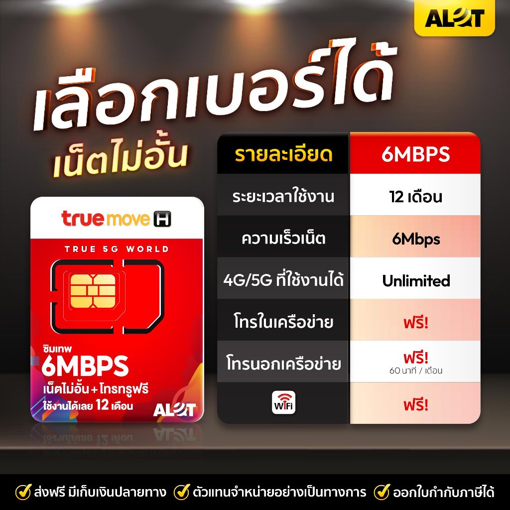 Sim True 6mbps 🛒ส่งฟรี ชุด1 ซิมเทพทรู Simเทพ ซิม ทรู 6เม็ก ไม่ลดสปีด เน็ตไม่อั้น ซิมรายปี ซิมท ...