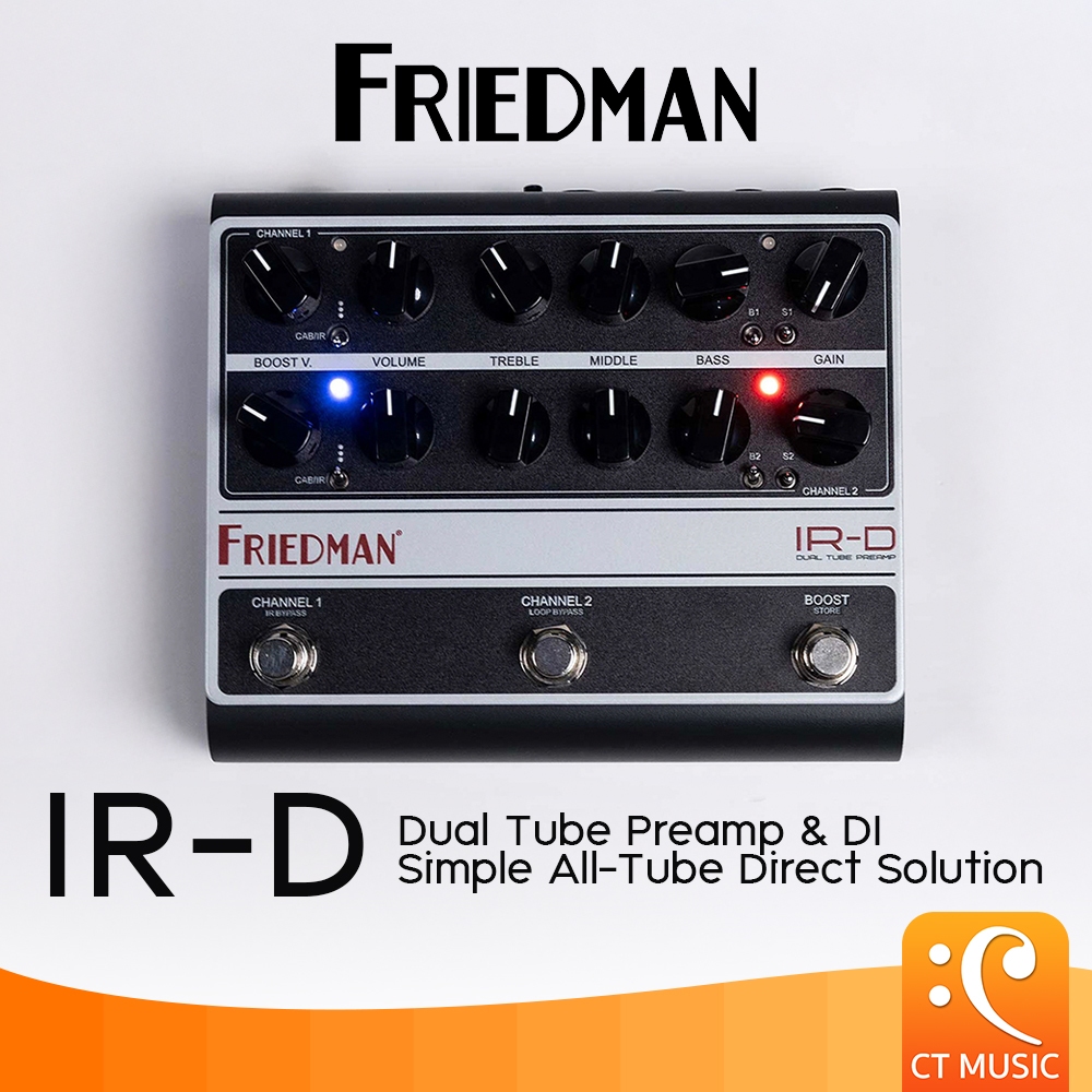 Friedman IR-D Dual Tube Preamp & DI Guitar Effect เอฟเฟคกีตาร์ IRD ...