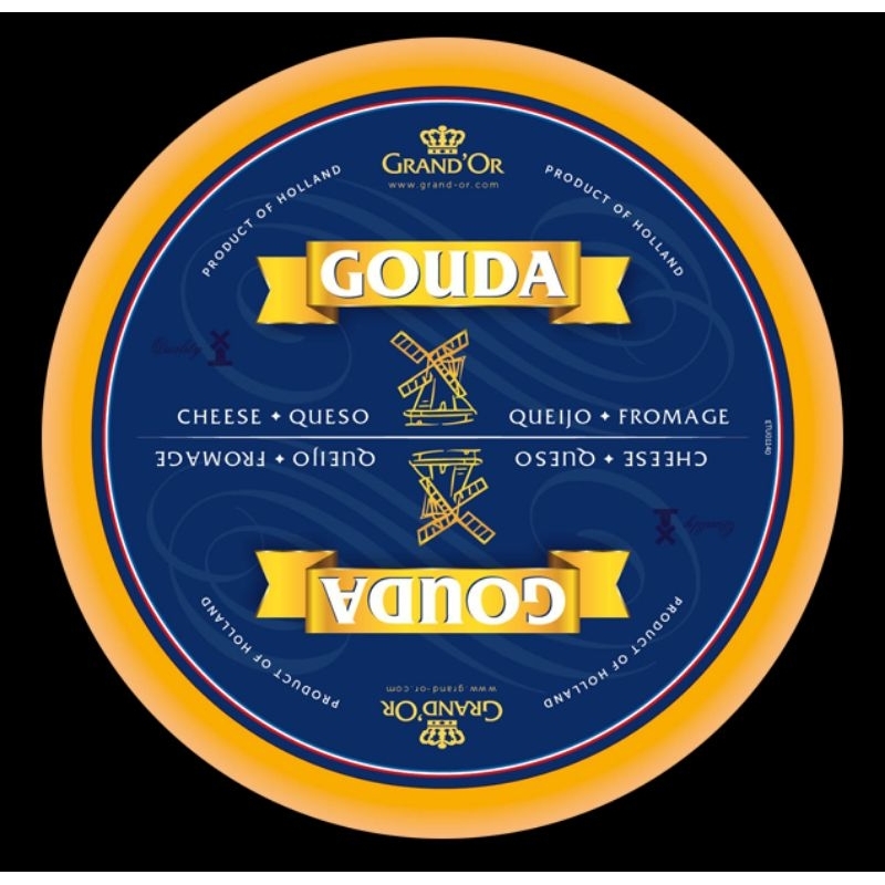grand'or gouda cheese wheel 48% Fat 550-650g - เกาด้าชีส ตรา แกรนด์ออร์ ...
