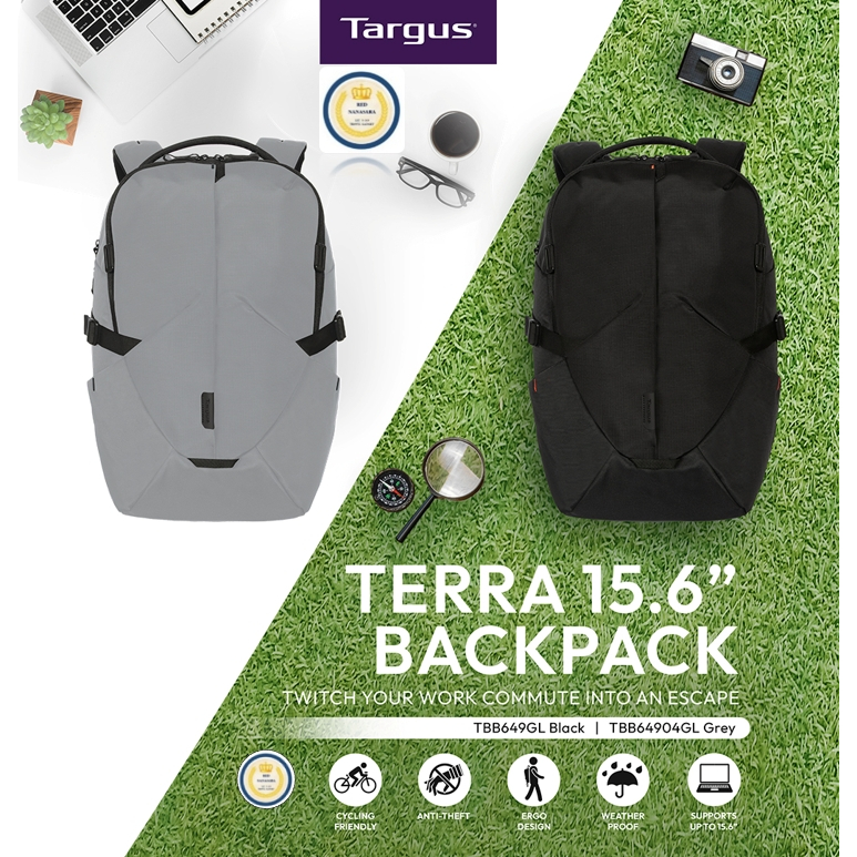 Targus Terra EcoSmart® Backpack เป้ใส่โน้ตบุ๊ค 15-16" รุ่นTGS-TBB649GL ...