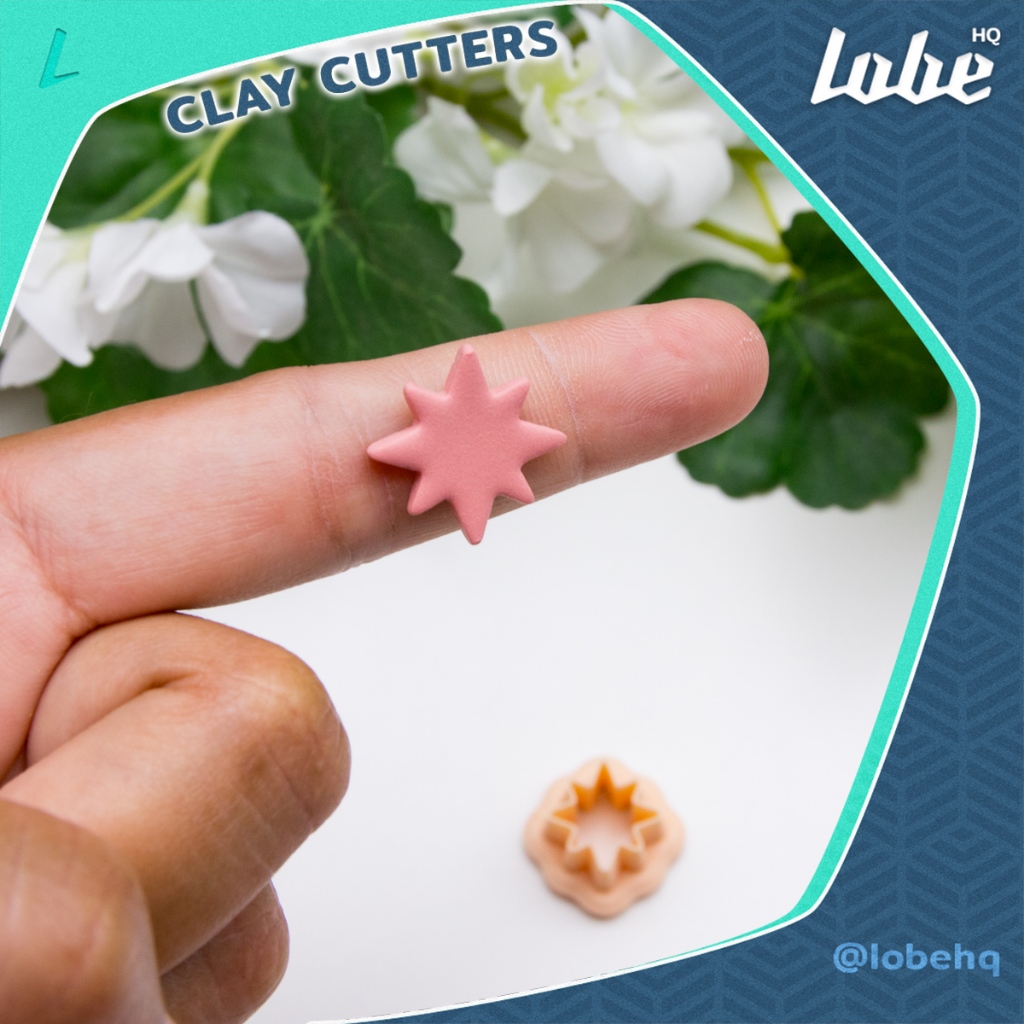 Lobehq Star Eight Point Shape B Polymer Clay Cutter / แม่พิมพ์กดดิน ...