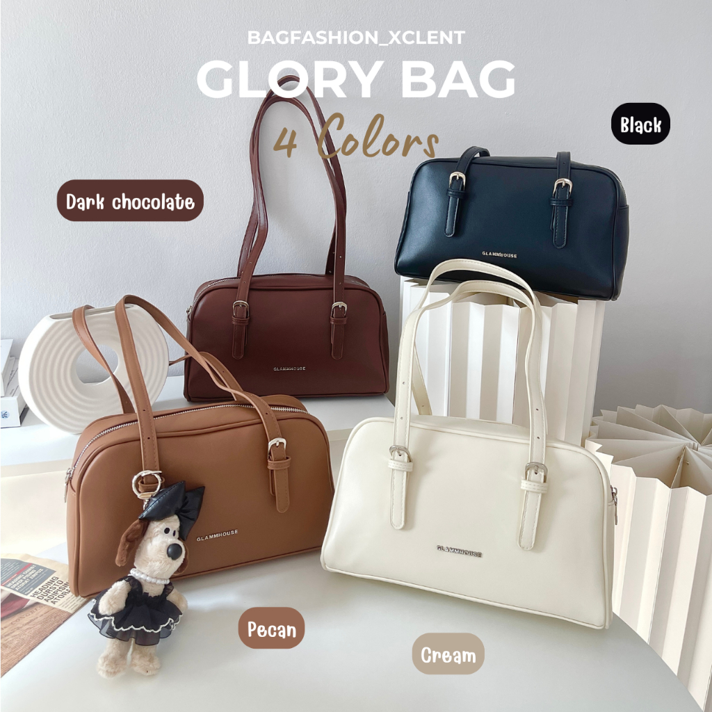 Xclent - Glory bag มาพร้อมพวงกุญแจไข่มุกน่ารักๆ กระเป๋าสะพายไหล่ทรงสวย ...