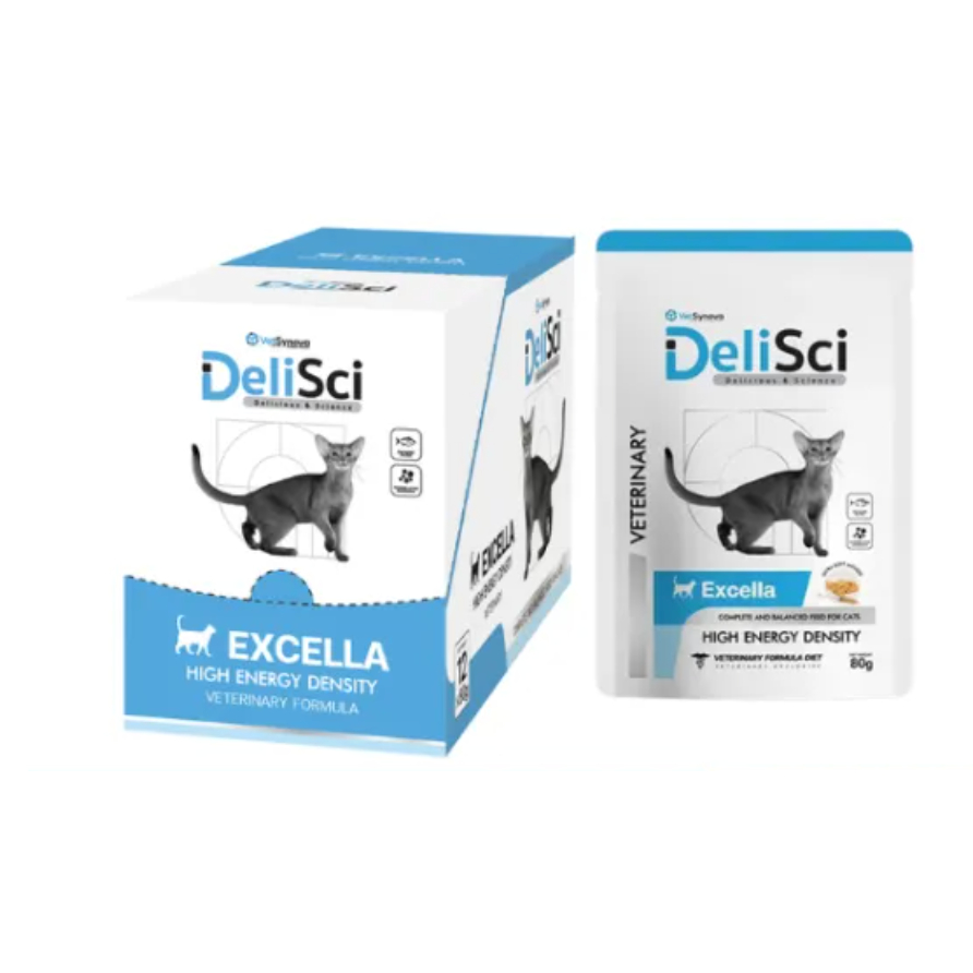 DeliSci Excella เดลิไซน์ สำหรับแมว อาหารฟื้นฟูสำหรับแมวป่วย พลังงานสูง ...