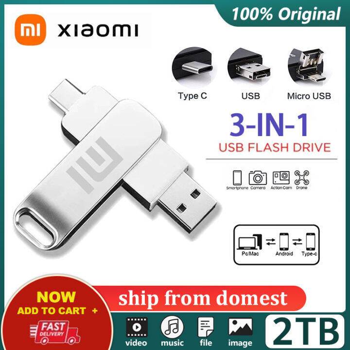 Xiao'mi flashdrive TYPE-C แฟลชไดรฟ์ USB ความเร็วสูง OTG 1tb 2tb สําหรับ ...