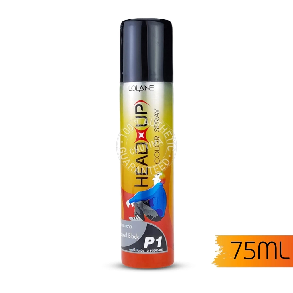 Lolane Head up Color Spray 75 ml. สเปรย์ปิดผมขาว สเปรย์ฉีดผม สีดำ โลแลน ...