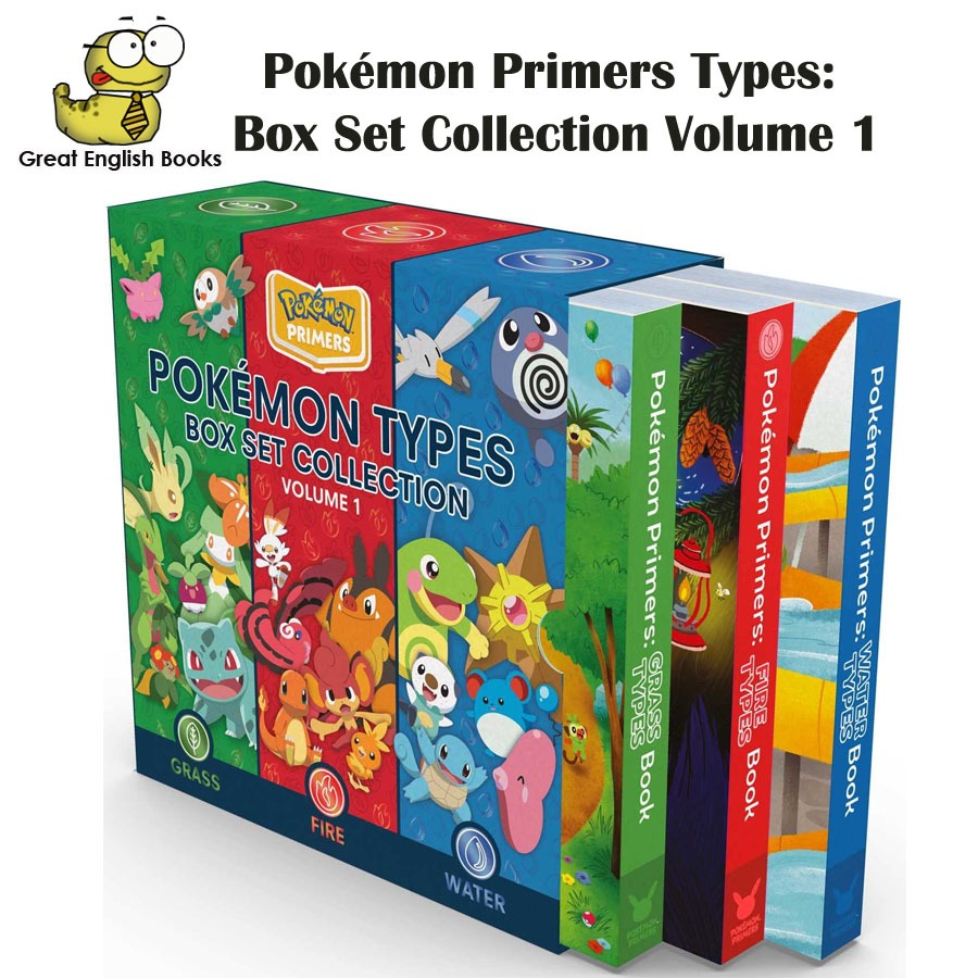 ส่งทุกวัน *Original* บอร์ดบุ๊คโปเกม่อน Pokémon Primers Types: Box Set ...