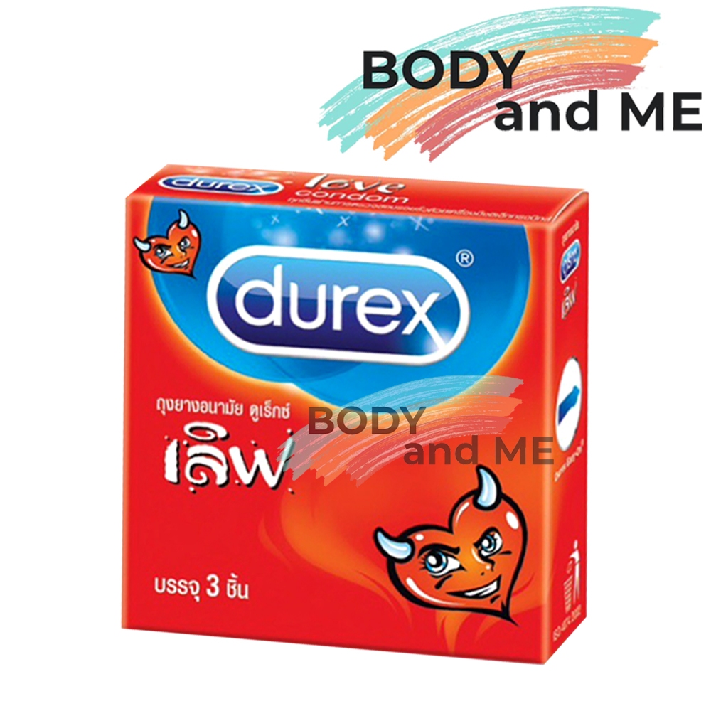 Exp 04/2028- Durex Love ถุงยางอนามัย ถุงยาง ดูเร็กซ์ เลิฟ Durex Love ...