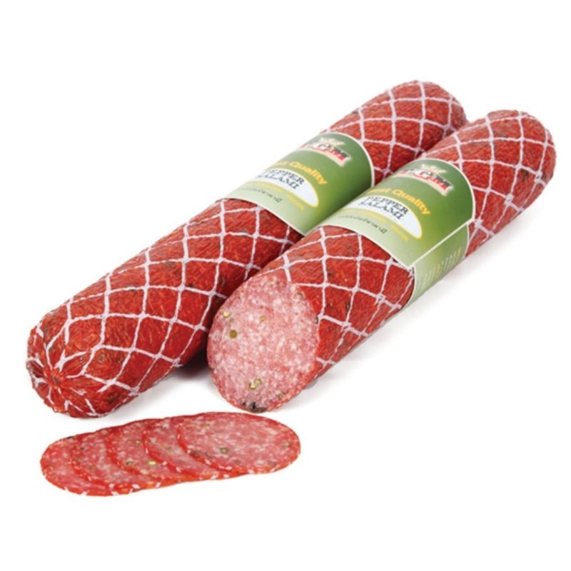 TGM Pepper Salami Block (1kg) - เปปเปอร์ซาลามี่ชนิดแท่ง ตรา (ทีจีเอ็ม ...