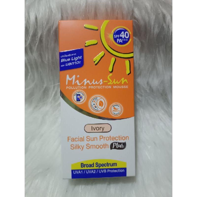 MINUS-SUN POLLUTION PROTECTION MOUSSE SPF40 PA+++ 50g | Shopee Thailand