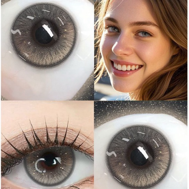 รุ่น Almond Gray คอนแทคเลนส์สายฝอ (มีค่าสายตา) | Shopee Thailand