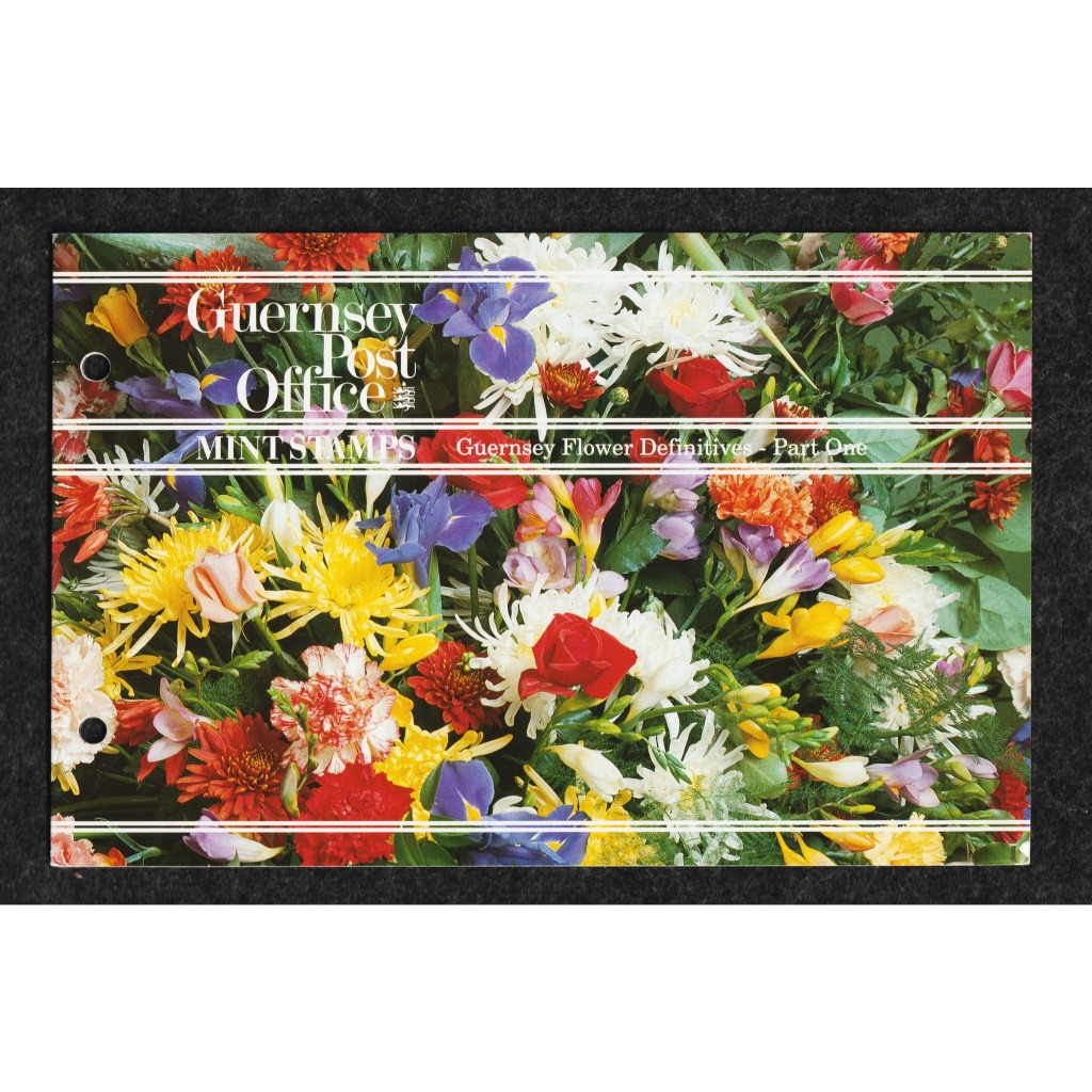 💥 No.32 Presentation Pack ประเทศ เกิร์นซีย์ - 1992 Flower Definitives ...