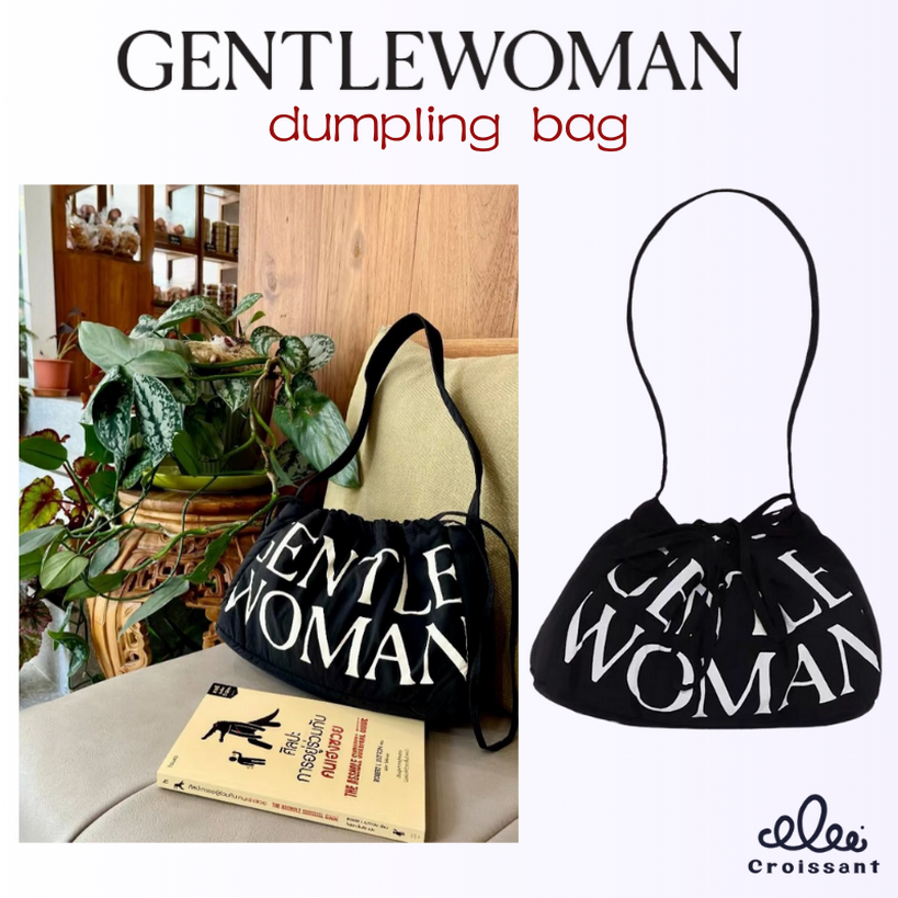 🔖🥟Gentlewoman Black Truffle Dumpling Bag Drawstring Bag กระเป๋าเกี๊ยว ...