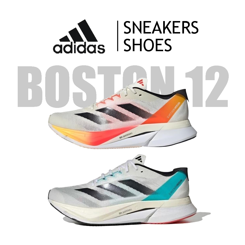 【ของแท้ 100%】Adidas Adizero Boston 12 IG3320/ID4237 รองเท้าผ้าใบหุ้มข้อ ...