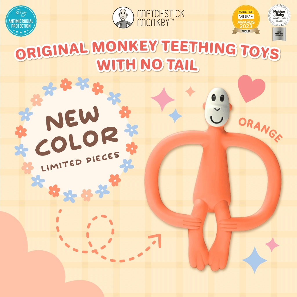 ORIGINAL MONKEY TEETHING TOYS_ ยางกัดและของเล่นสำหรับเด็ก พี่ลิงรุ่นไม่ ...