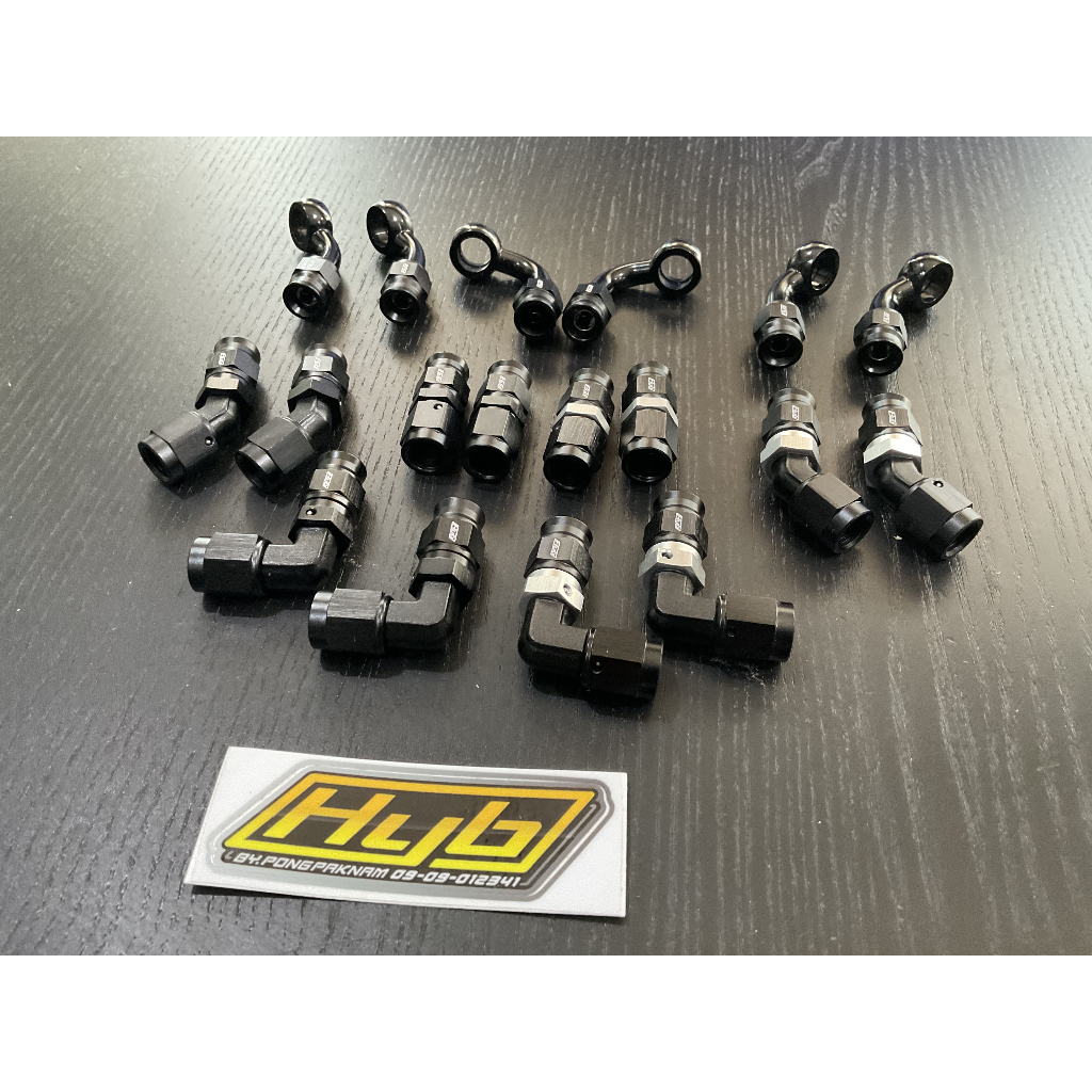 HYB AN3 สีดำ หัวตรง บันโจ 45 90 ระบบเบรค HYB (ชิ้นละ) | Shopee Thailand