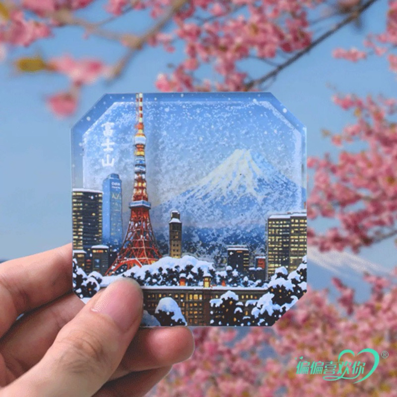 Magnet Mt.Fuji+Tokyo Tower | Shopee Thailand