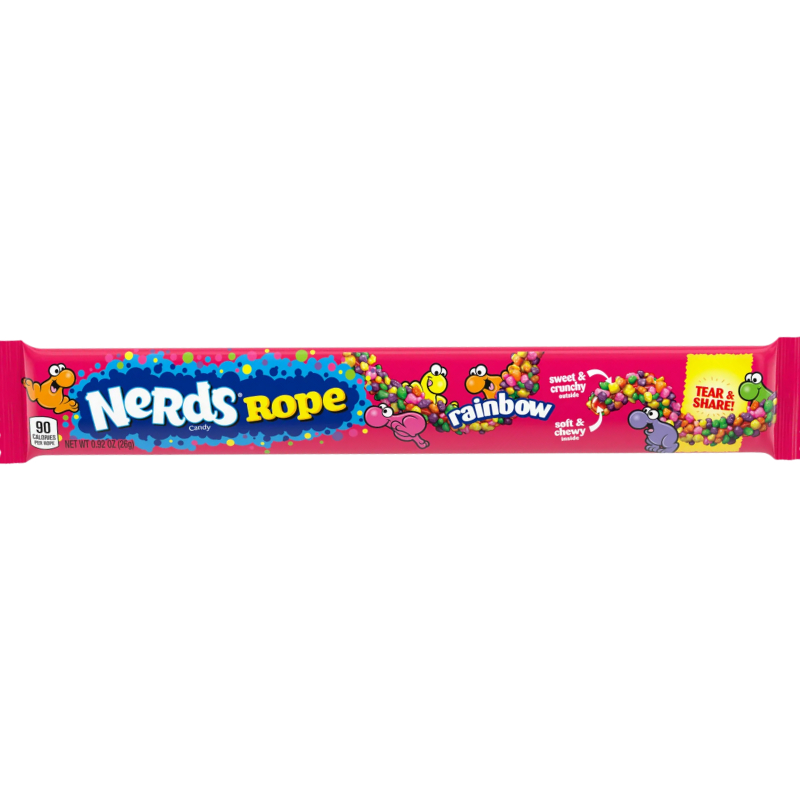 เนิร์ดส์ โร๊ป เรนโบว์ แคนดี้ 26 กรัม-Nerds Rope Rainbow Candy 26g ...