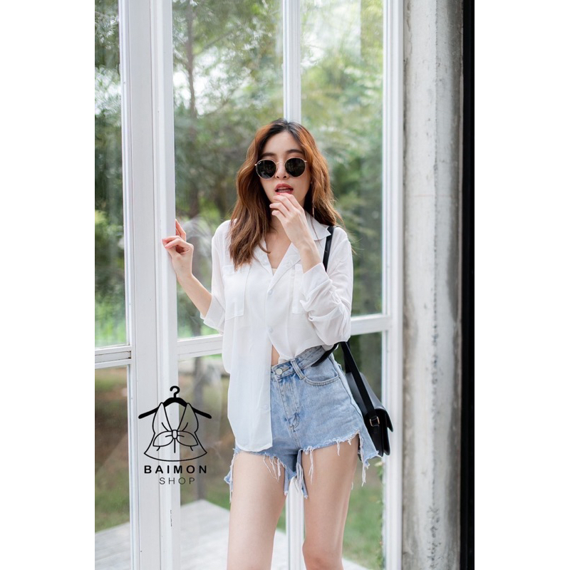 เสื้อคลุมแบบบาง ผ้าชีฟอง ใส่สบาย ไม่คัน | Shopee Thailand