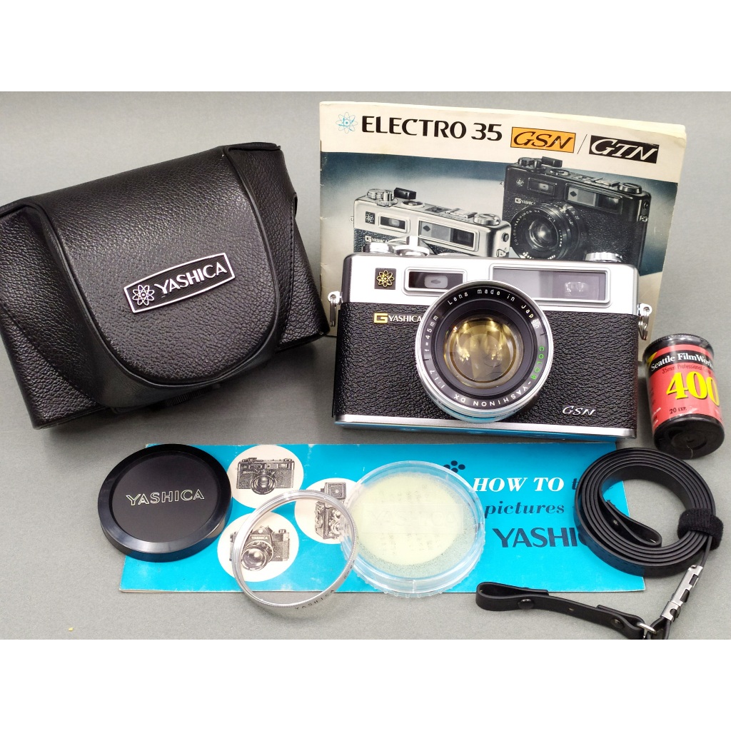 กล้องฟิล์ม YASHICA ELECTRO 35 GSN ครบชุด (สภาพมินต์เหมือนของใหม่) SN. : H614589 | Shopee Thailand