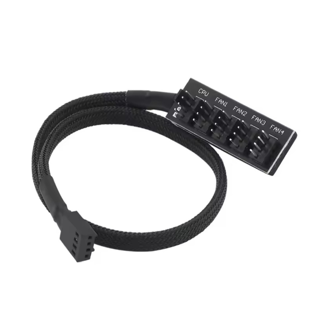 FAN HUB 1 TO 4 / 1 TO 5 4Pin PWM สายพัดลม สายขยายช่องพัดลม (3-4 PIN ...
