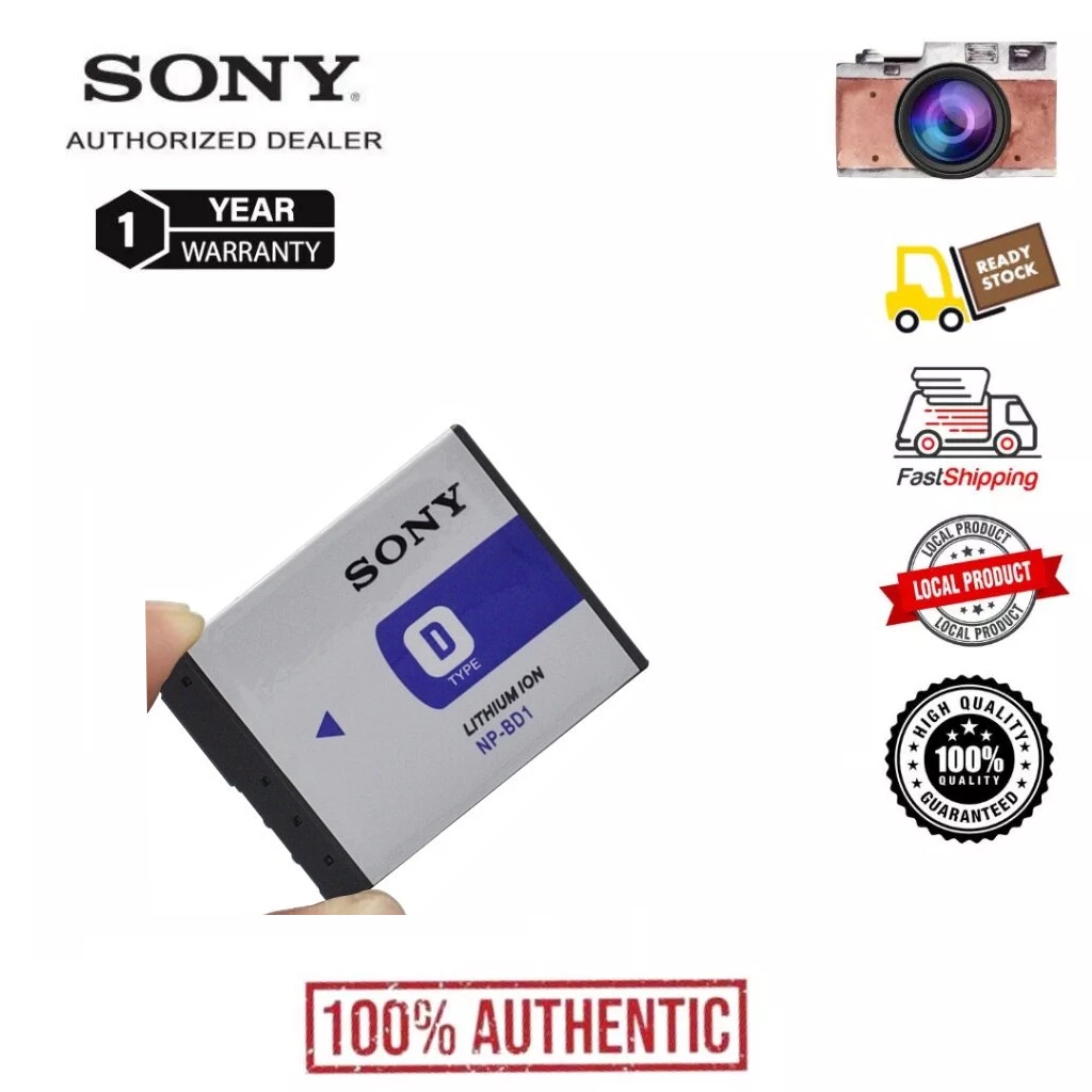 Sony NP-BD1 NPBD1 แบตเตอรี่ดั้งเดิม for For DSC-TX1 T900 T700 T90 T70 T75 T77 T2 G3 | Shopee ...