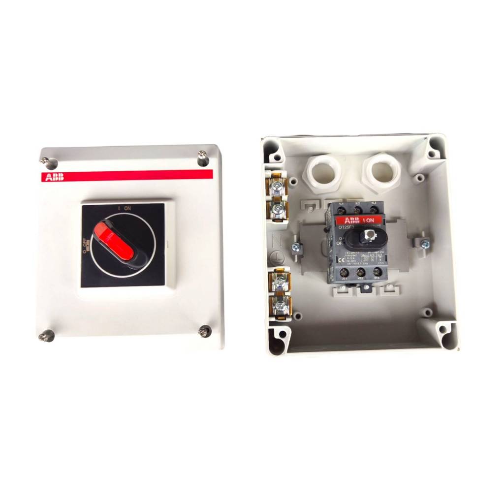 ABB PLASTIC ENCLOSED SWITCH 3P กล่องเซฟตี้สวิตช์ ABB รุ่น OTP25B3M ...