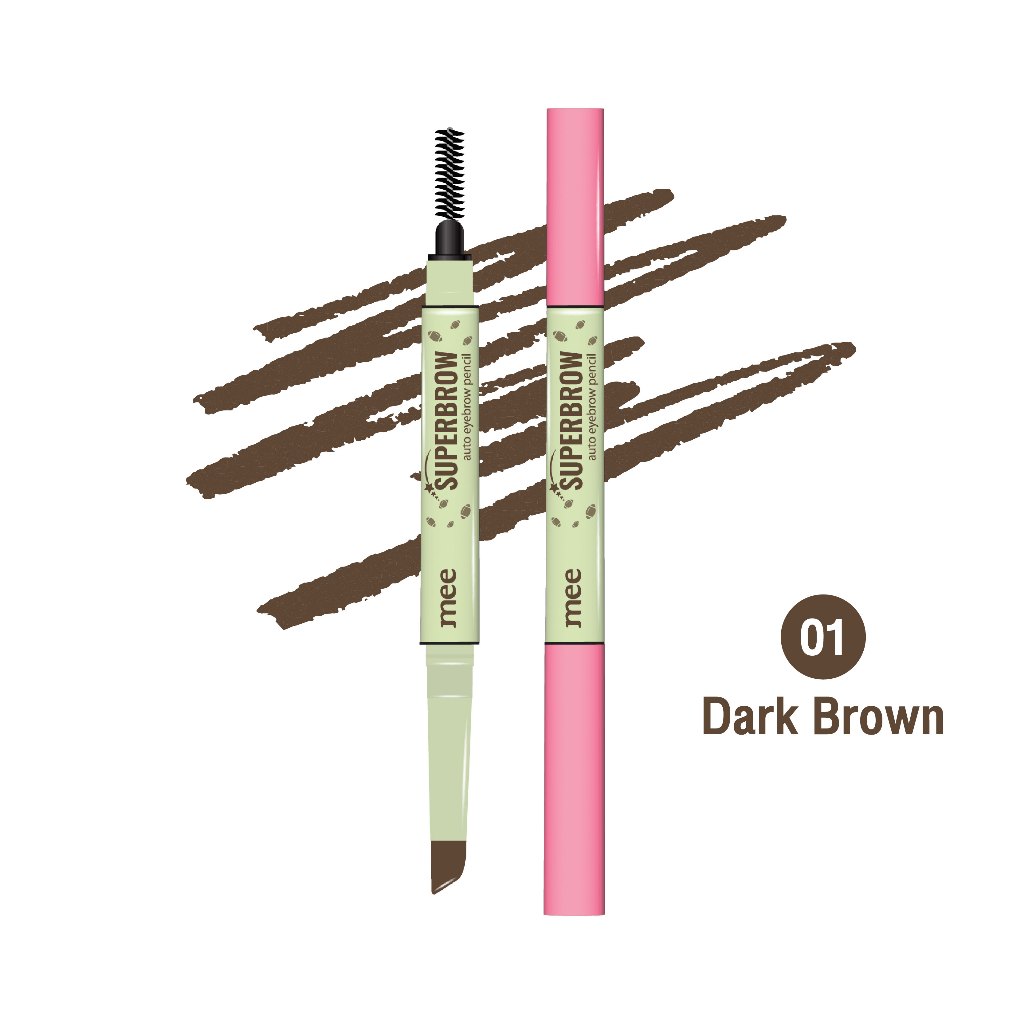Mee Superbrow Auto Eyebrow Pencil ดินสอเขียนคิ้วหัวสามเหลี่ยม รุ่นใหม่ ...