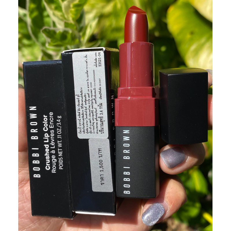[ป้ายไทย พร้อมส่ง] Bobbi Brown Crushed Lip Coloe สี Ruby3.4g | Shopee ...